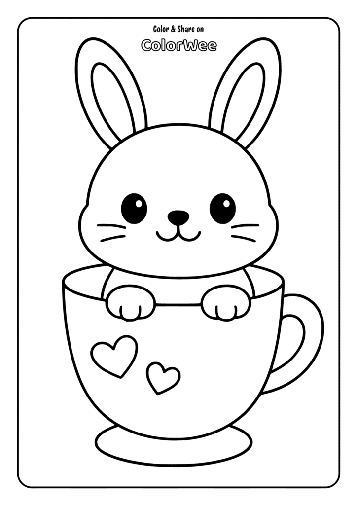 35 Quality Checked Bunny Coloring Pages for Kids and Adults
