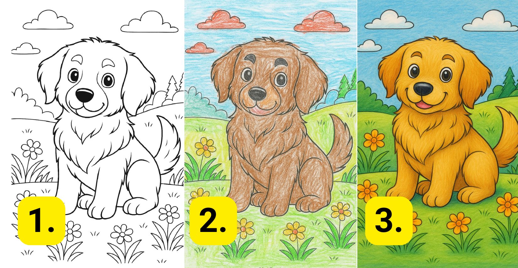 30 Adorable Dog Coloring Pages (Free Printables)