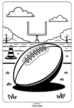 25 Football Coloring Pages (Free to Download and Print)