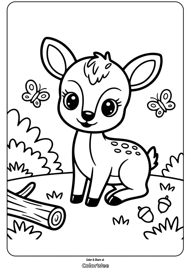 Baby Animals Coloring Pages: Free Cute Printables