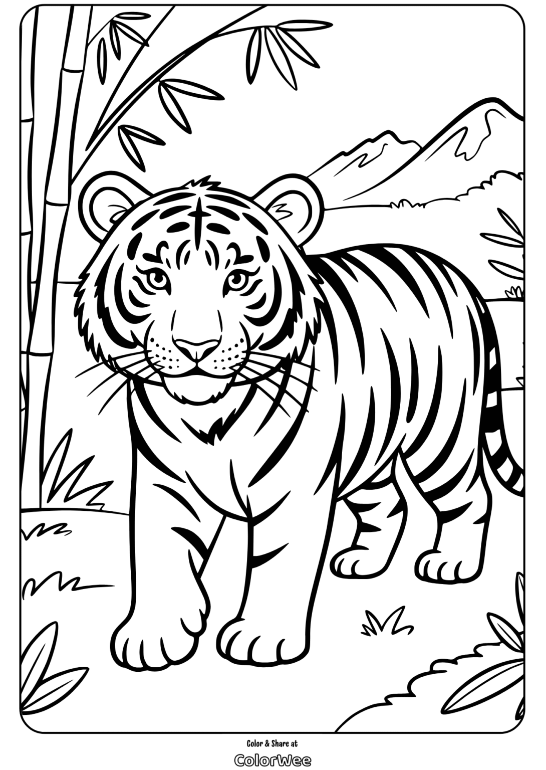 25 Jungle Animals Coloring Pages (Free to Print and Download) ColorWee