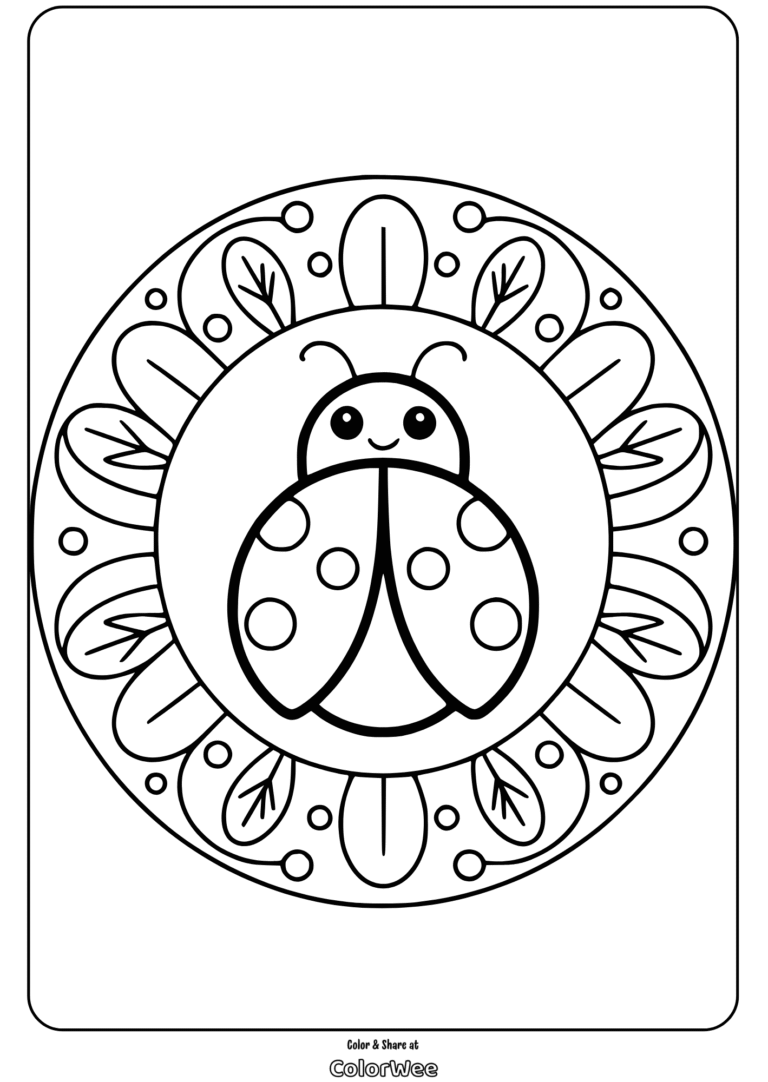 25 Ladybug Coloring Pages (Free to Download and Print)