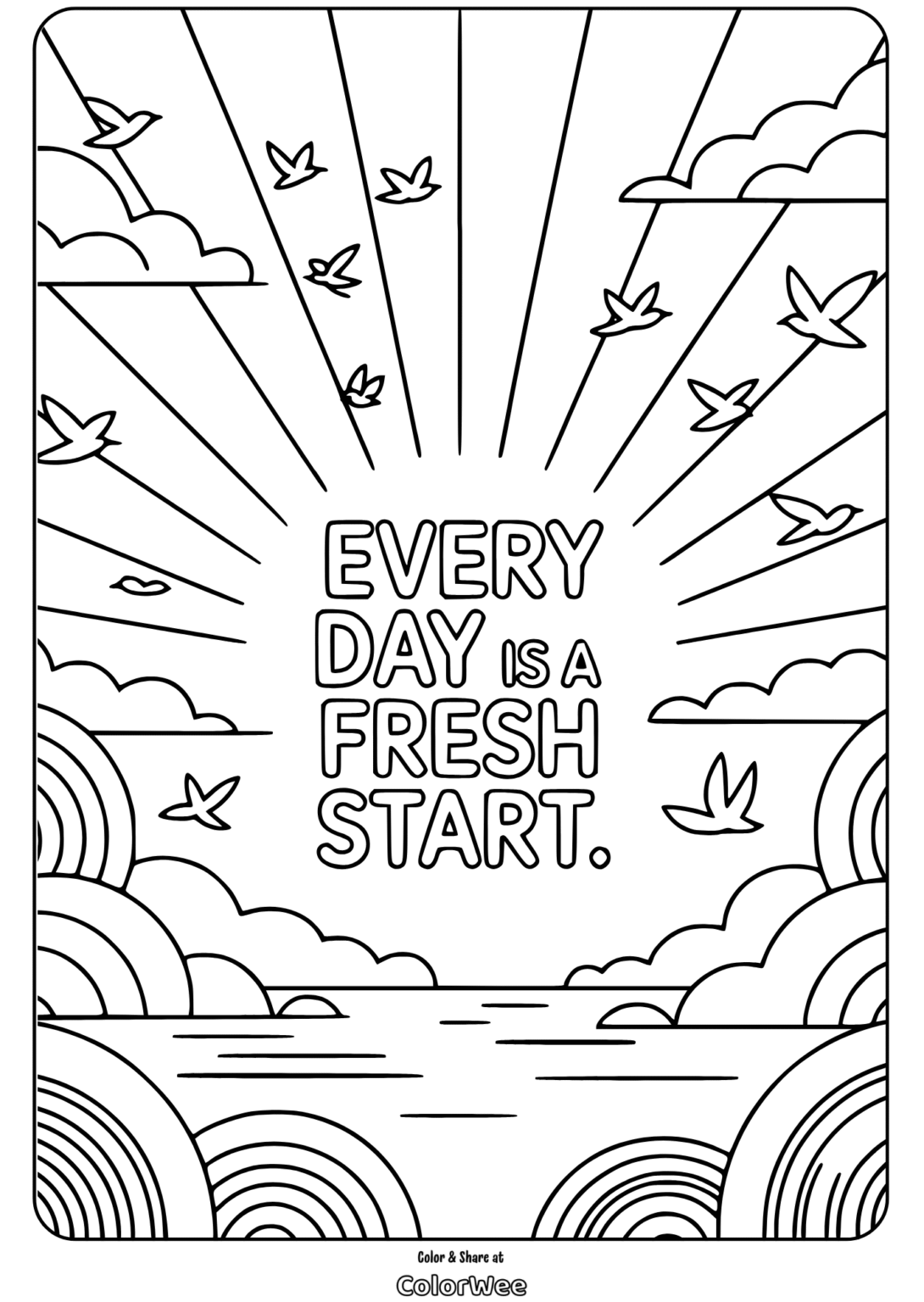 25 Uplifting Coloring Pages: Inspirational & Motivational